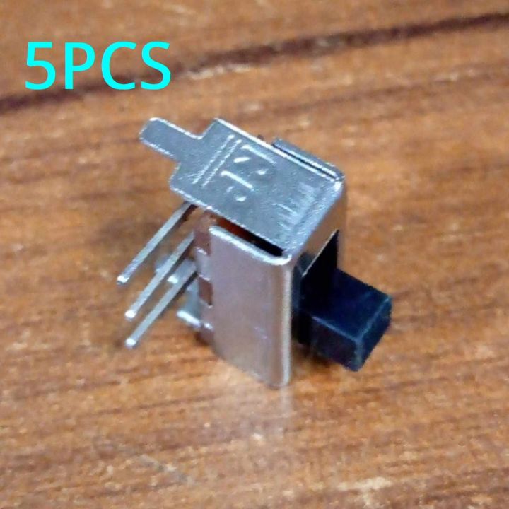 5Pcs - ON OFF 90 Degree Angle Metal Slide Switches 3 Pins 2 Positions ...