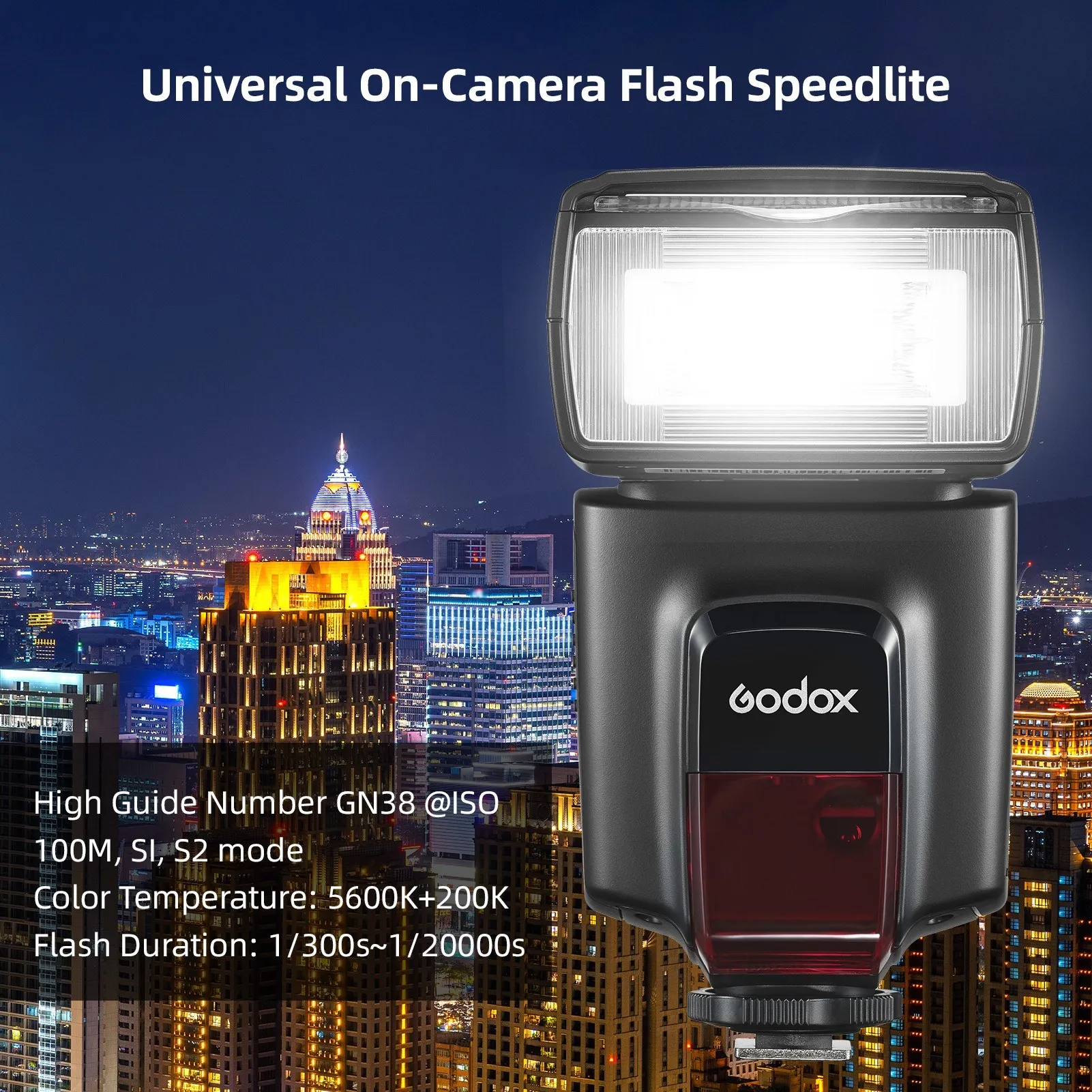 GODOX TT560II Universal On Camera Flash Electronic Speedlite with ...