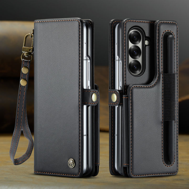 HODON Multifunctional Wallet Type Phone Case For Samsung Galaxy Z Fold 7 Case Flip Wallet Card ...