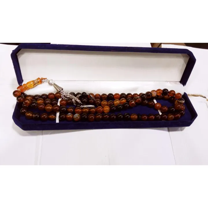 100 Dana Small Akik Stone Prayer Tasbih(null) | Daraz.com.bd