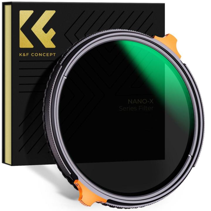 K&F Concept 49mm Variable ND CPL Filter, ND4-ND64 & Polarizing CPL ...