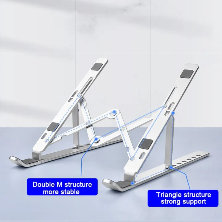 Adjustable Full Aluminum Laptop Stand Bracket Design | Daraz.com.bd