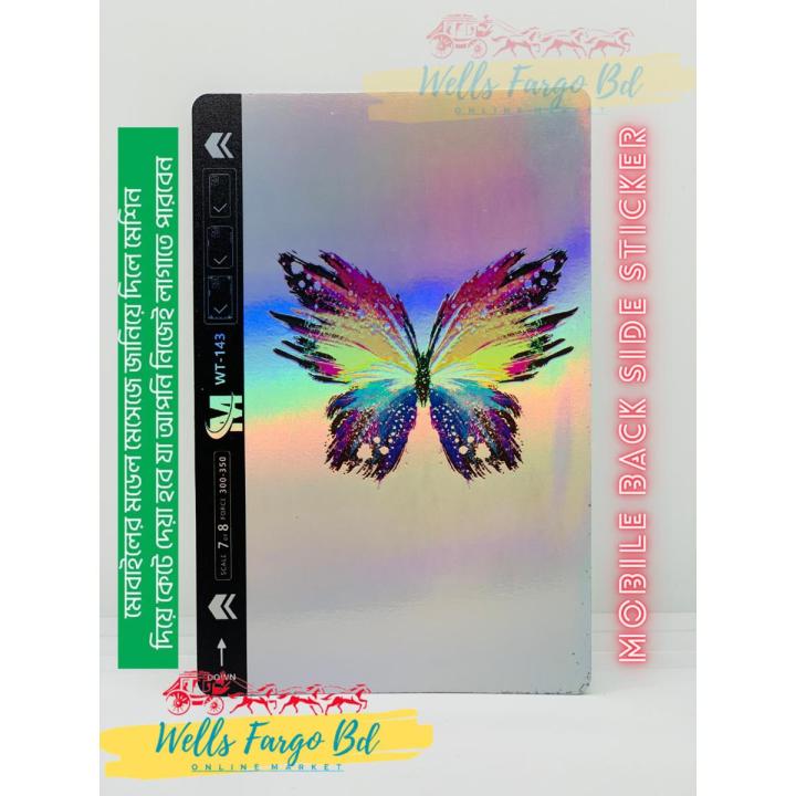 Mobile Back Side 3D Flim Sticker (Model M WT-143) 3 Part Skin Sticker ...