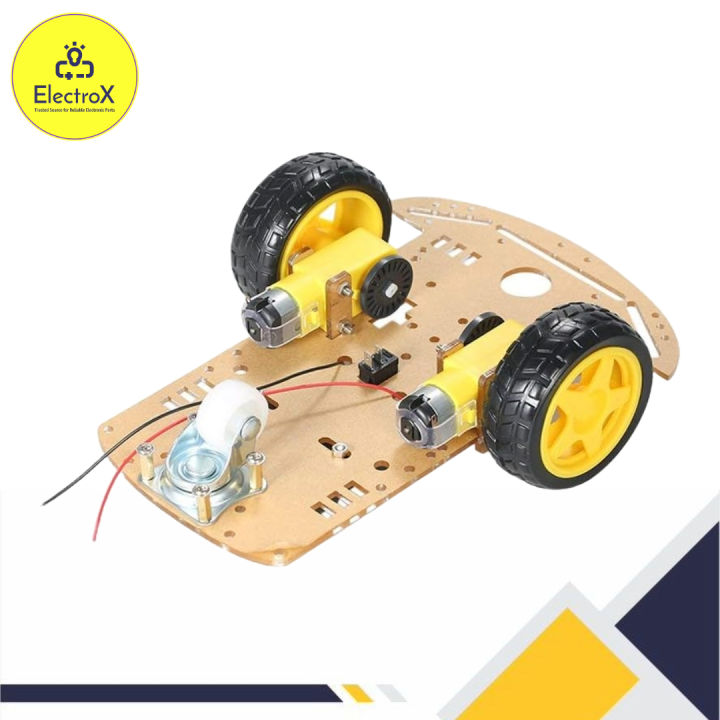 2wd Chassis Kit 2 Wheel Smart Car Robot | Daraz.com.bd