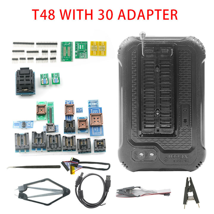 XGecu T48 Programmer 56 Pin Drivers ISP Support 21000+ with 30 adapters ...
