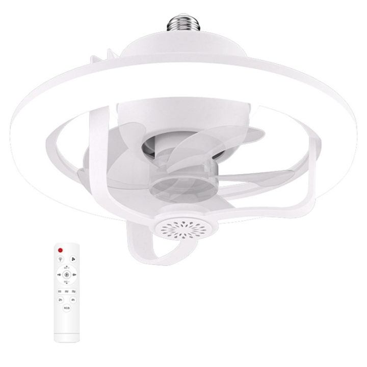 360 ° Rotating Ceiling Fan Light E27 Intelligent Fan with Remote ...