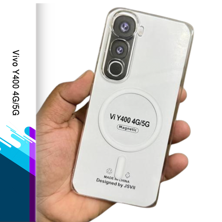 For Vivo Y400 4G 5G - USG Anti Yellow Magsafe Clear Hard Transparent ...