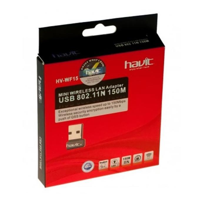 HV-WF15 - Wireless Nano USB Adapter - Black | Daraz.com.bd