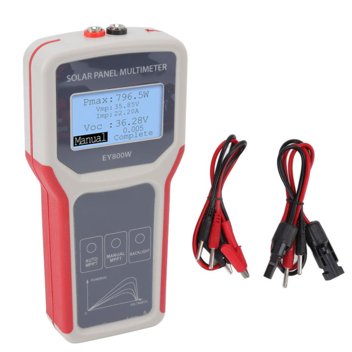 Solar Panel Tester Multifunctional LCD MPPT Solar Panel Multimeter for ...