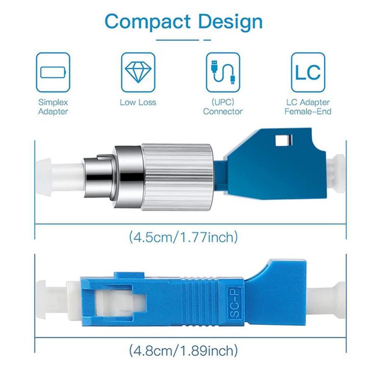 FC Male To LC Female Hybrid Optical Fiber Convertor Adapter | Daraz.com.bd