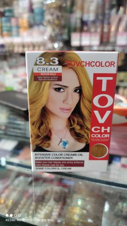 Tov Ch Hair Color Cream ASH Blonde 3.22 -30x2 ml 1 pis ,.,.;' | Daraz ...