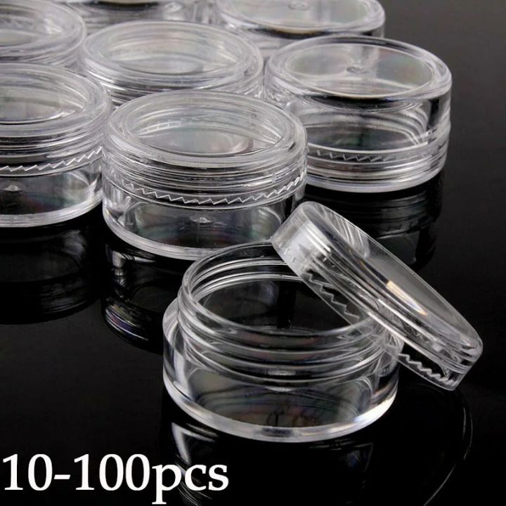 【Wireless】 10-100pcs 3g Empty Plastic Cosmetic Makeup Jar Pots ...