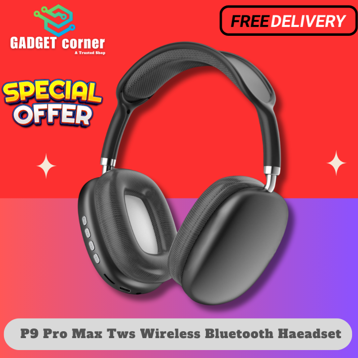 P9 Pro Max Tws Wireless Bluetooth-compatible Headphones With Mic Noise ...