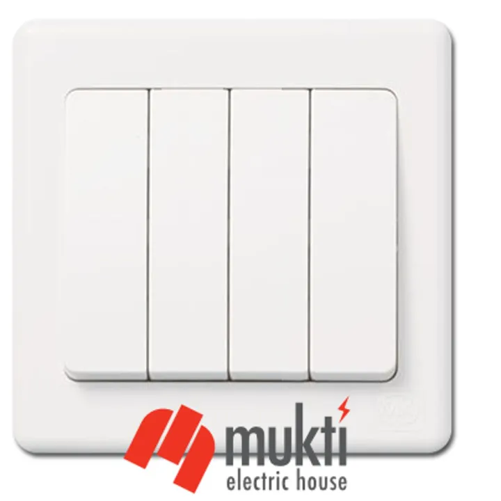 MK Made in Singapore ECORE 4 Gang 10A Big Rocker Four 4Gang Switch ...