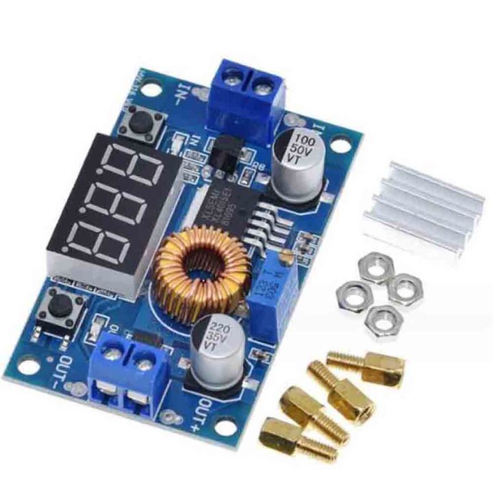 XL4015 High 5A 75W DC-DC Adjustable Step-down Charger Module Step Down Buck Converter LED Driver ...