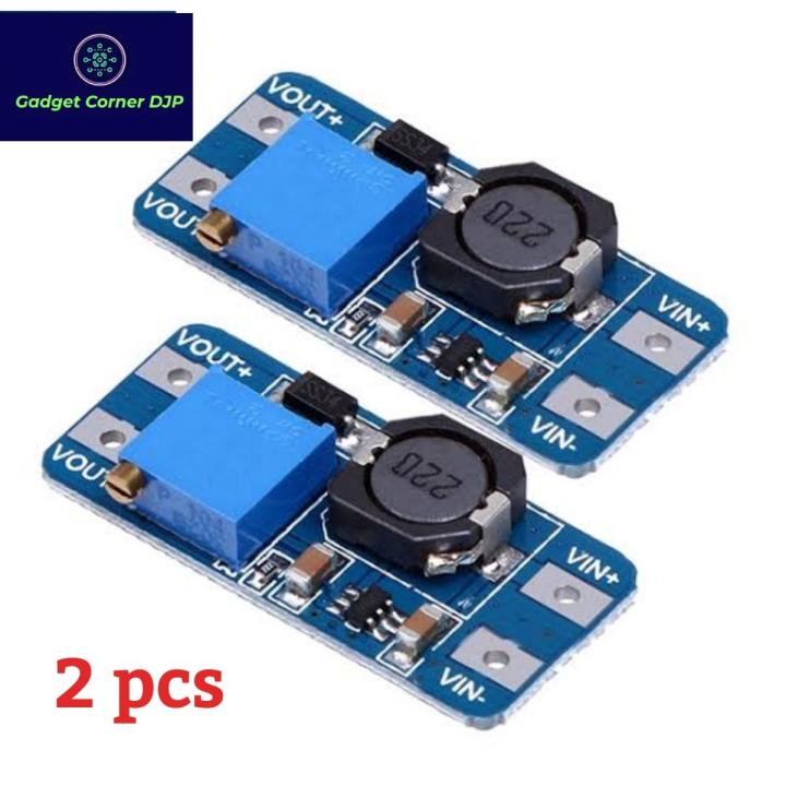 MT3608 Step Up Boost Converter DC 2V-24V to 5V-28V 2A Adjustable Voltage Regulator Module ...