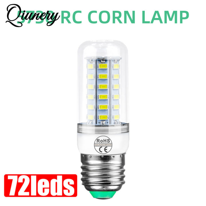Qiunery LED Corn Light Bulb, 300 Lumen, 3000-4500K Warm White, 6000K ...