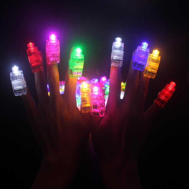 finger lights Eye-catching Mini-sized Flashing finger lights for kids ...