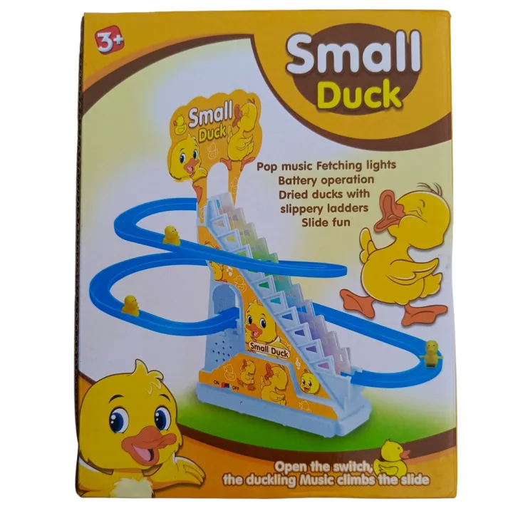 Duck Slide Toy Set, Funny Automatic Stair-Climbing Ducklings Cartoon ...