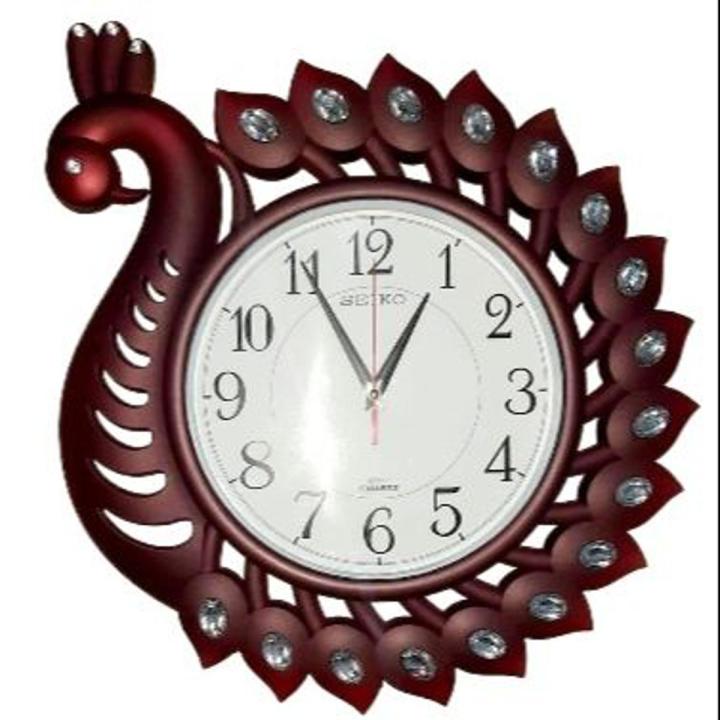 DECORATIVE PEACOCK DESIGN EXPENSIVE WALL CLOCK | Daraz.com.bd