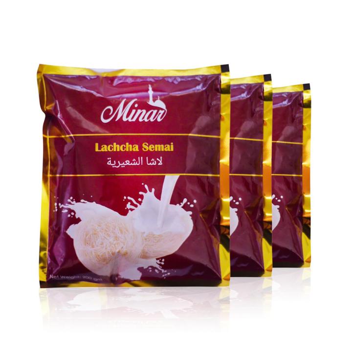 Minar Lachcha Semai- 200 gm each packet - 3 packets Semai by GQ foods ...