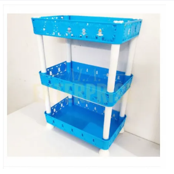 Multi-Functional 3 Layer Plastic Kitchen Bathroom Shelf Organizer 1pcs ...