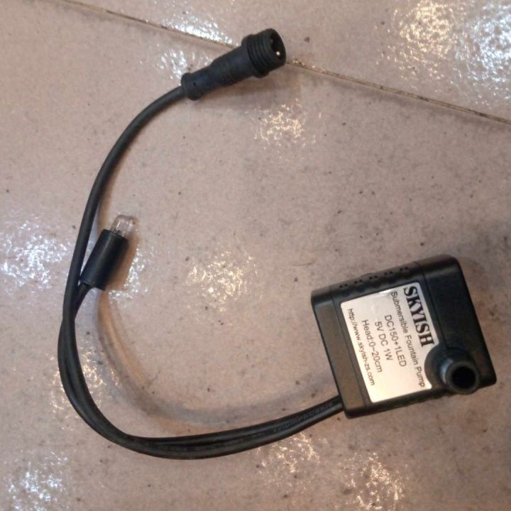 DC 5V Submersible Fountain Pump DC 150V 1W 180L/H Pump Permanent Motor ...
