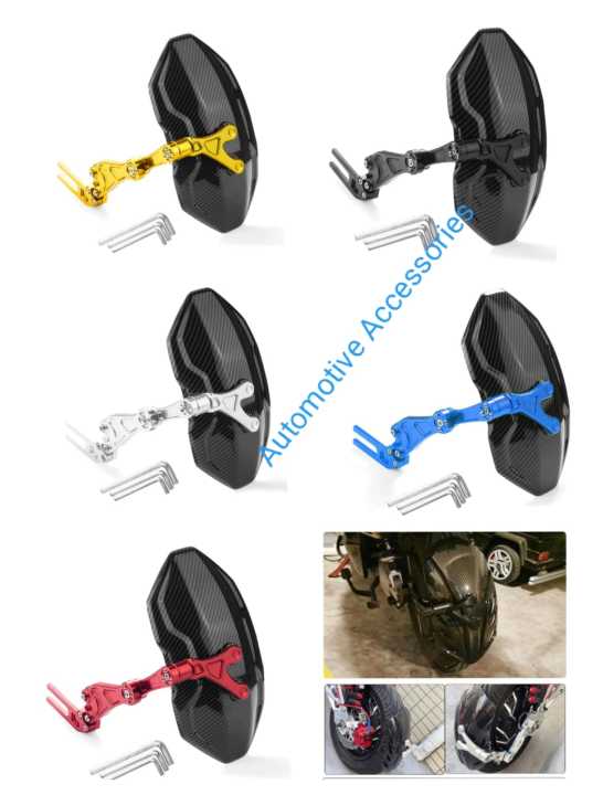 CNC Aluminium carbon. Universal Rear Wheel Cover one clam Tire Guard or ...