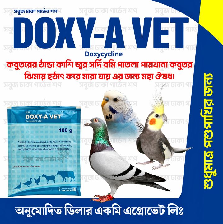 DOXY-A VET POWDER 10gm Pack (Pakhir Thanda Jor er jonno) | Daraz.com.bd