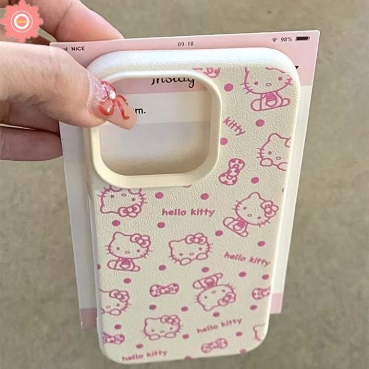 Creative Fashion Doodle Cute Macaroon Cartoon Hello Kitty Case ...