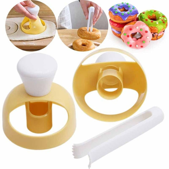 1/4Sets Round Doughnut Molder Brownies Bread Cutter Maker Sweet Food ...