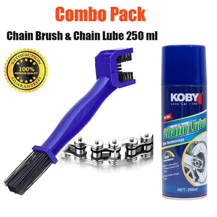 Koby Chain Brush & Chain Lube 250 ml ( Combo Pack 2 pcs ) | Daraz.com.bd