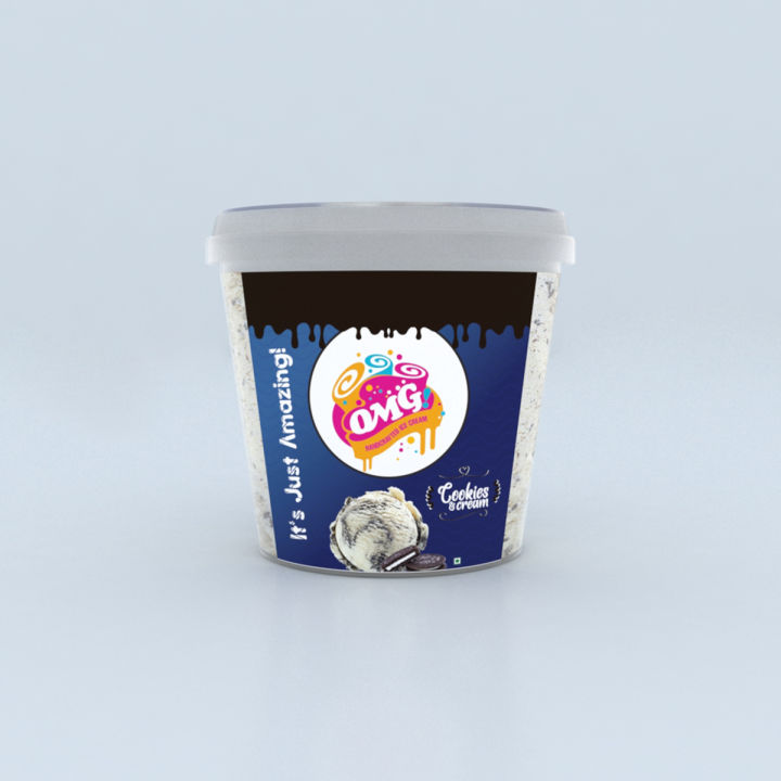 OMG Cookies & Cream Netflix Tub Ice Cream (500 ml) | Daraz.com.bd