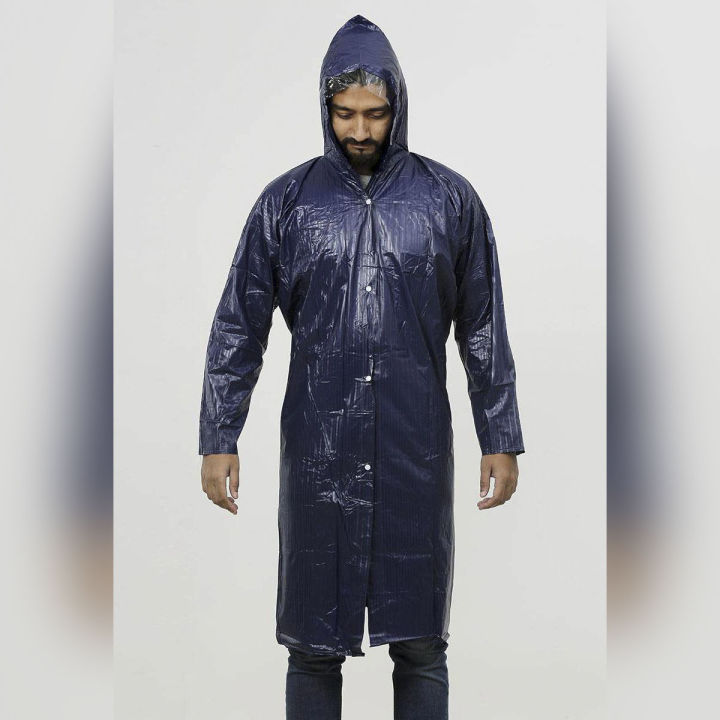 Polyester Rain Coat -Navy Blue | Daraz.com.bd
