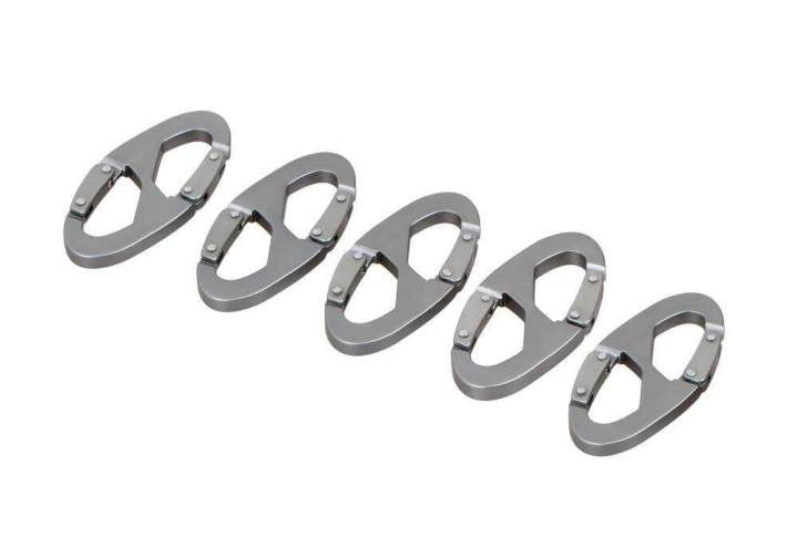 Outdoor Recreation Aluminum S Biner Spring Loaded Gate Carabiners Clip ...