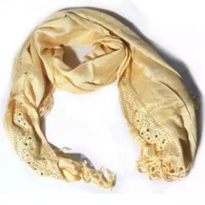 Party Stone Set Golden Color Orna Hijab For Women | Daraz.com.bd