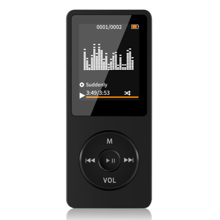 1.8-Inch Bluetooth MP3 Music Player 8GB Ultra-Thin MP3 Recorder Games ...