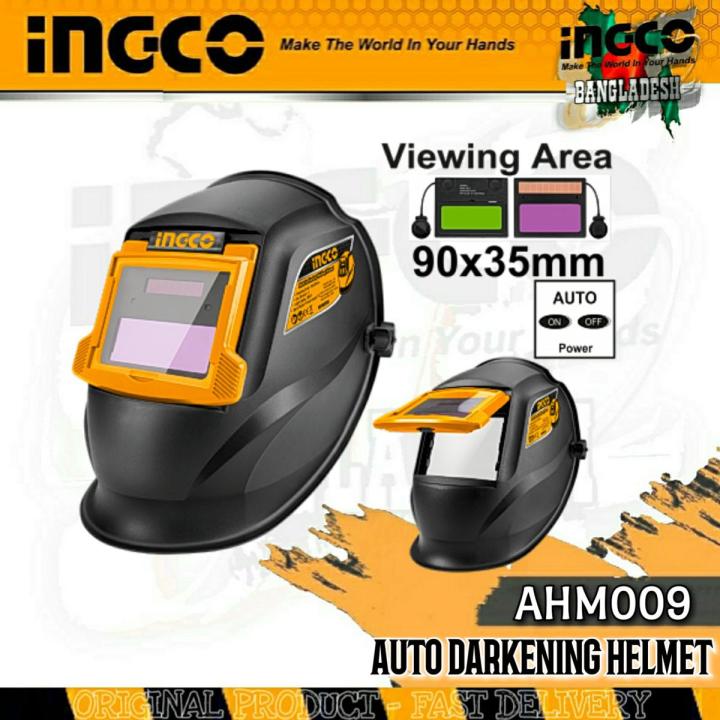 AUTO DARKENING WELDING HELMET-INGCO AHM009 | Daraz.com.bd