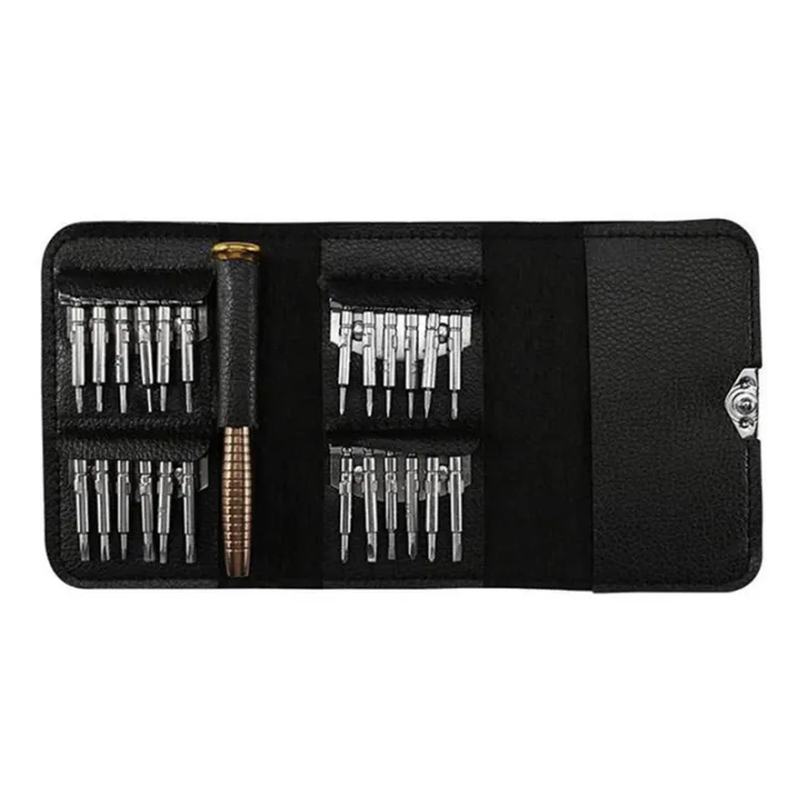 25-In-1 Multifunctional Leather Case Manual Screwdriver Bit Set ...