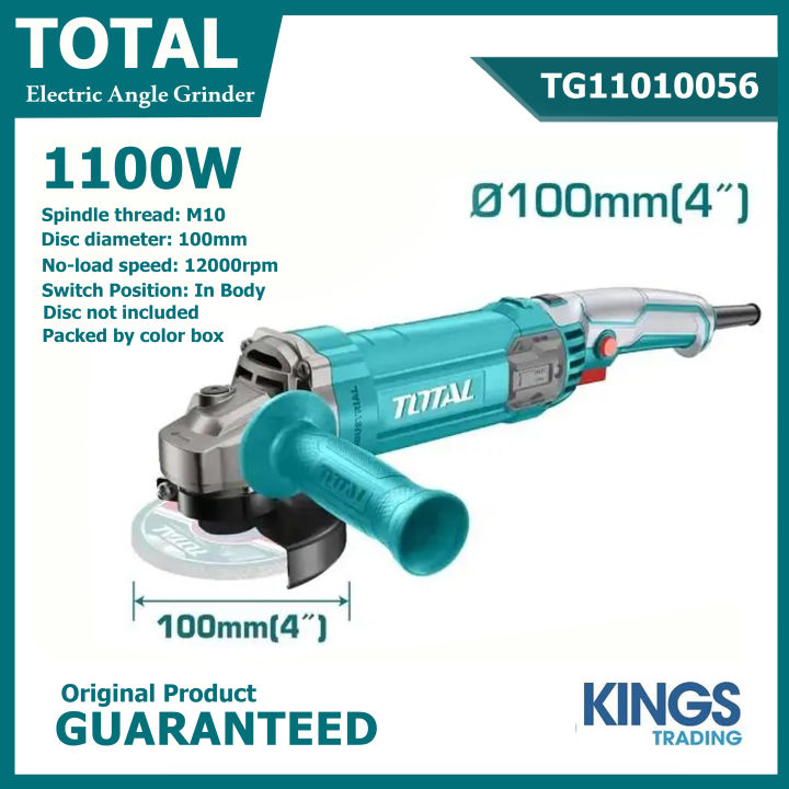 TOTAL 4" 100mm Angle Grinder 1100W Model TG11010056 | Daraz.com.bd