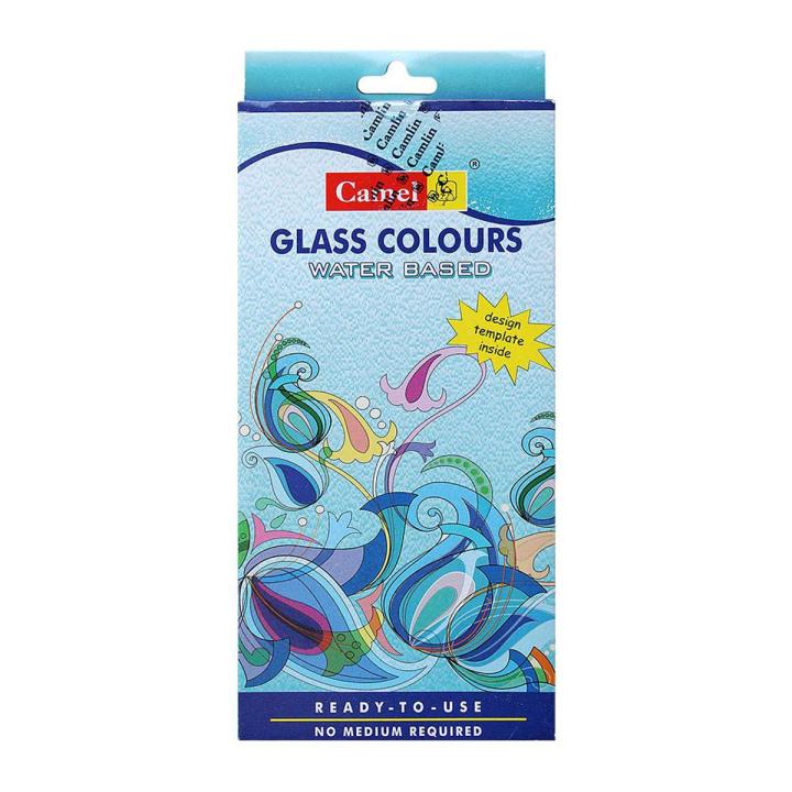 Camel Glass Colours Water Based 6 Shades Glass Painting color | Daraz ...