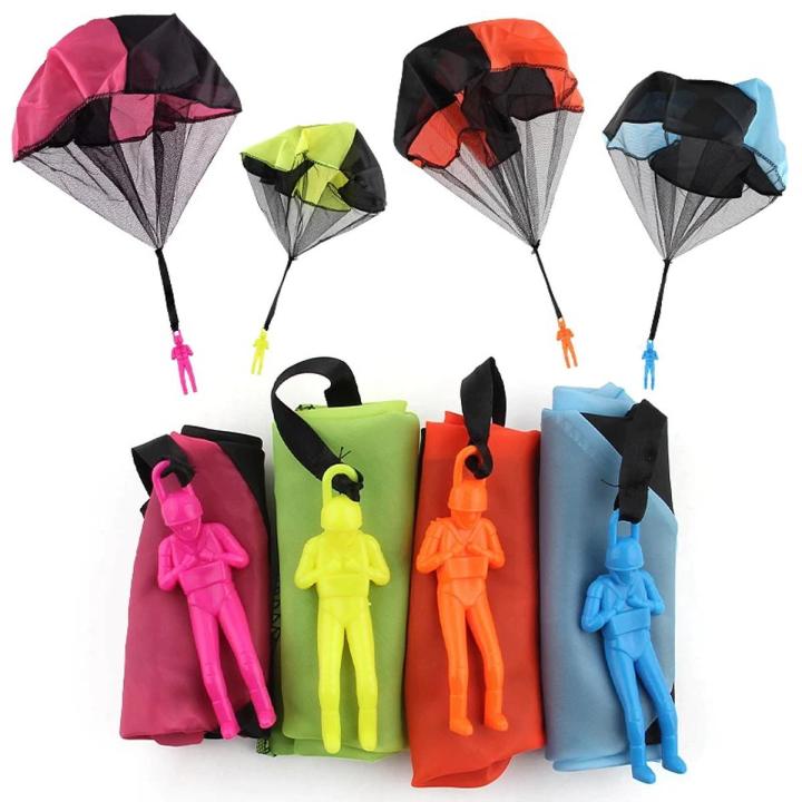 Mini Parachute Toy Hand Throwing Soldier Paratrooper Style Parachute ...