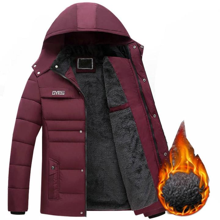 Fleece Man's Jackets Outwear Winter Jacket Men Thicken Warm Men Parkas ...