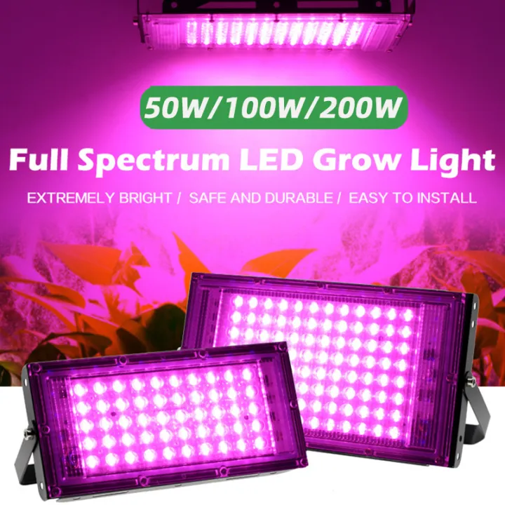 【Free shipping】 Full Spectrum LED Grow Light Phyto Lamp 220V 50W With ...