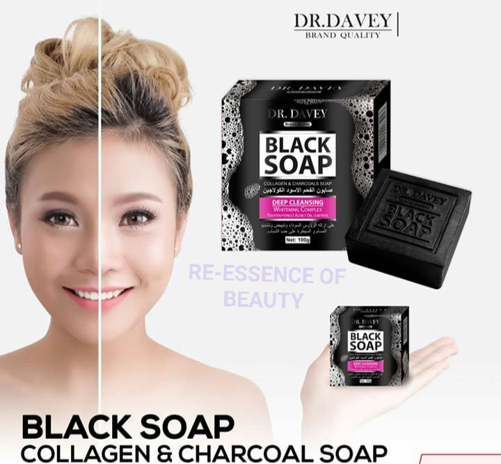 DR.DAVEY Black Charcoal Soap Cleaning Soap 100g | Daraz.com.bd