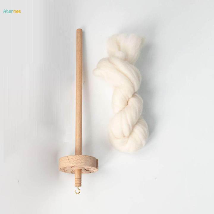 Drop Spindle Top Whorl Yarn with Wool 32.5cm Easy to Use Handmade ...
