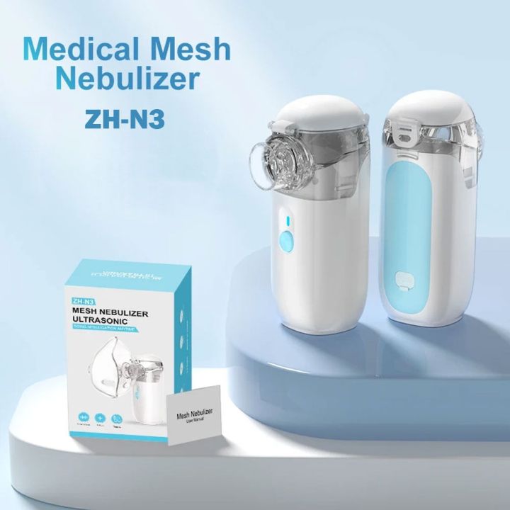 Ultrasonic Mesh Nebulizer ZH-N3 for Adult and Baby Mini Silent Steam ...