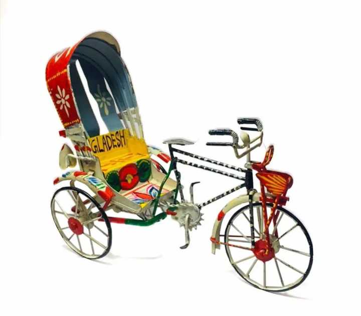 Rickshaw showpiece Metal multicolor | Rickshaw Showpiece Miniature ...