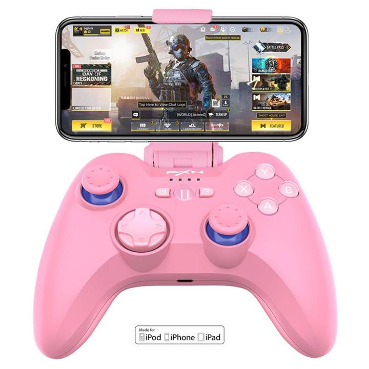 PXN 6603 Wireless Bluetooth Gaming Controller for MFi Mobile Game Joystick Gamepad With Clamp ...