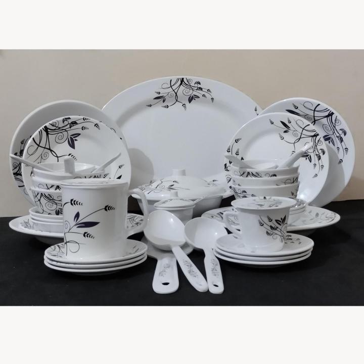 36 Pcs Melamine Dinner Set, Crown Melamine , Dinnerware, Dinner Set ...